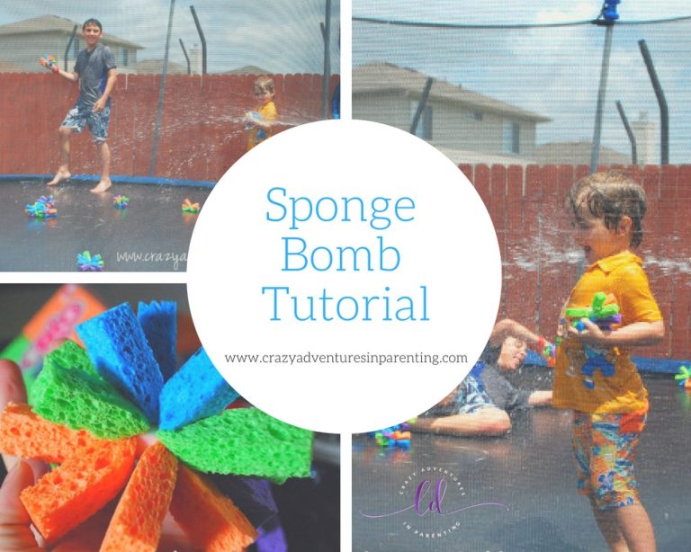 Sponge Bomb Tutorial - Crazy Adventures in Parenting