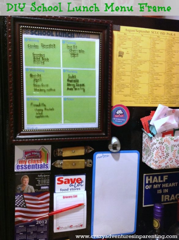 Printable Weekly Lunch Menu and Back-to-School Bento Recipe Ideas