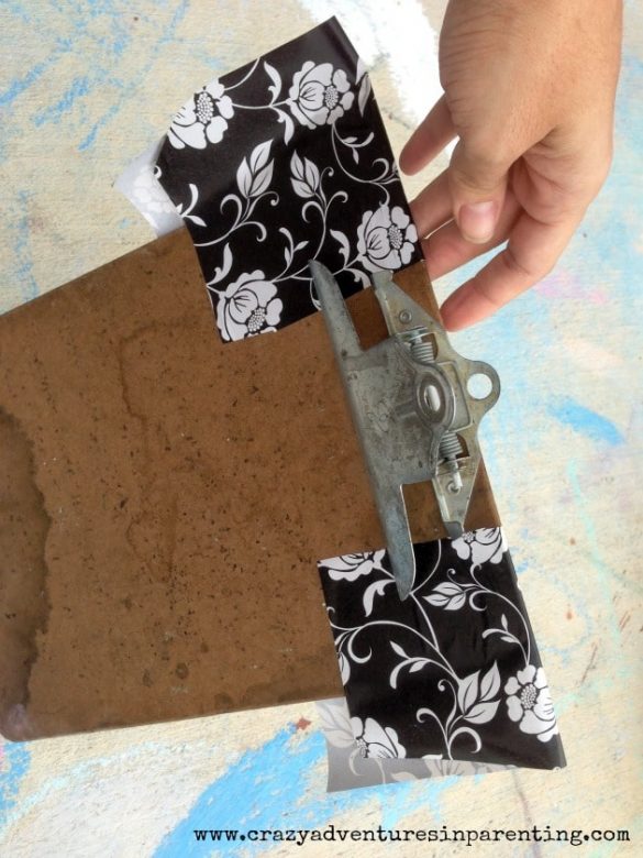 DIY School Paper Holder and Glittery Clipboard - Crazy Adventures in ...