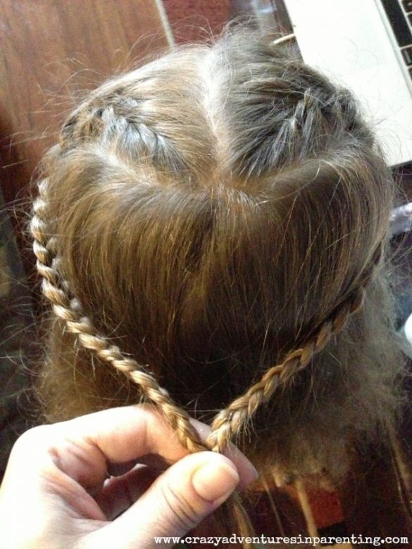 Heart-Shaped Braid - Crazy Adventures in Parenting