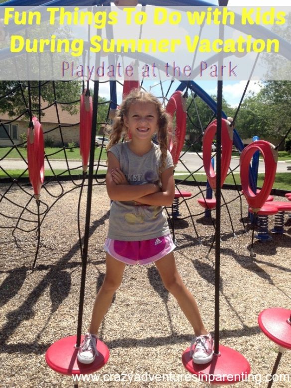 Fun Things To Do with Kids During Summer Vacation - Park Playdate