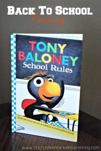 Back to School Reading with Tony Baloney School Rules