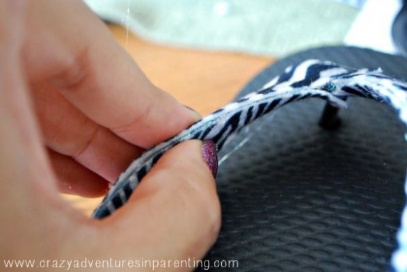 DIY Felt Embellished Flip Flops Craft Tutorial