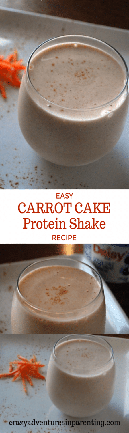 Carrot Cake Protein Shake | Crazy Adventures in Parenting