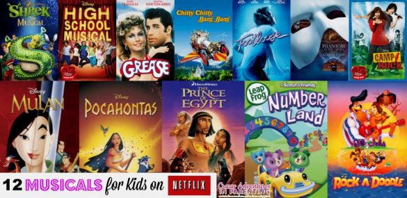12 Musicals for Kids on Netflix #StreamTeam | Crazy Adventures in Parenting