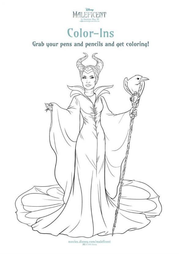 MALEFICENT Activity Sheets and Coloring Pages