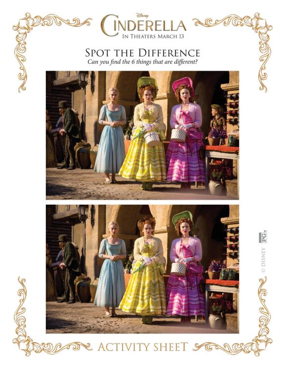 NEW Disney's Cinderella Coloring Pages and Activity Sheets