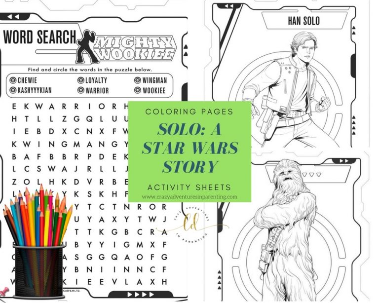 SOLO: A STAR WARS STORY Coloring Pages and Activity Sheets | Crazy ...