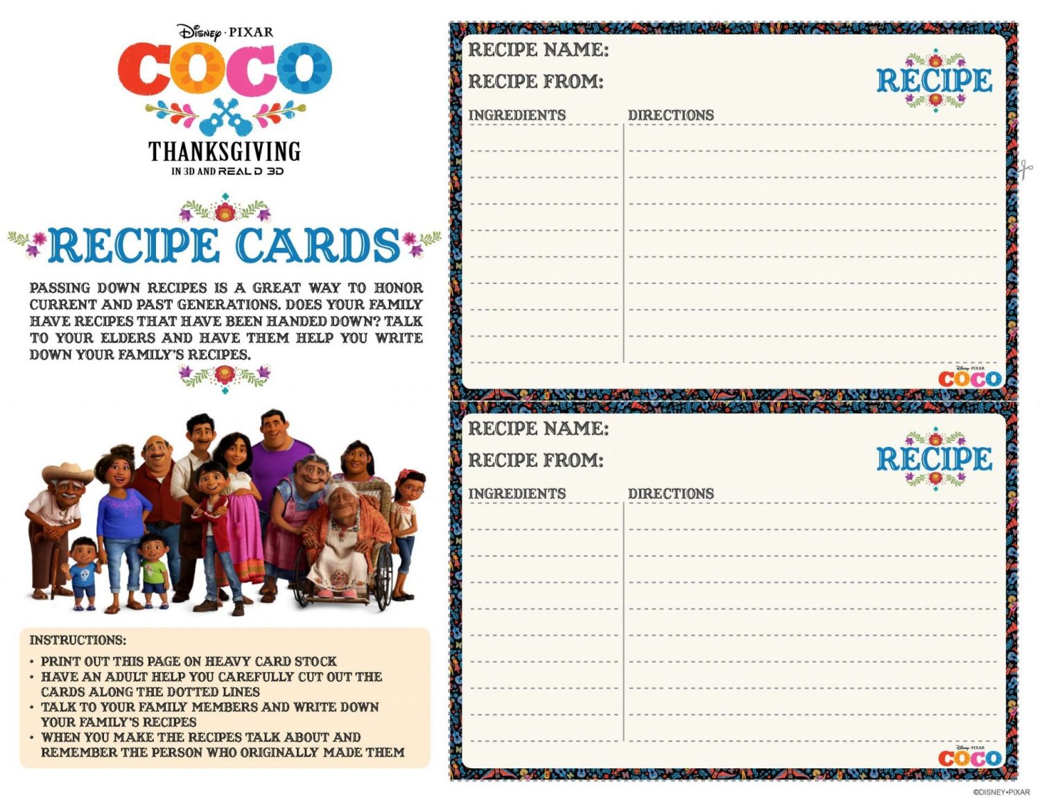 Coco Coloring Pages and Activity Sheets | Crazy Adventures in Parenting