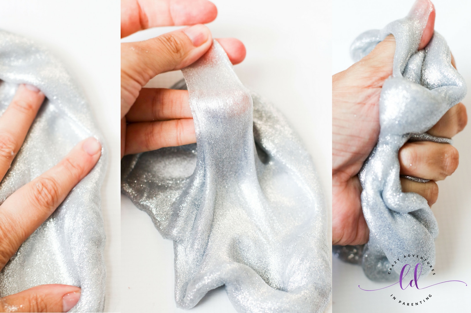 How to Make Glitter Slime | Crazy Adventures in Parenting