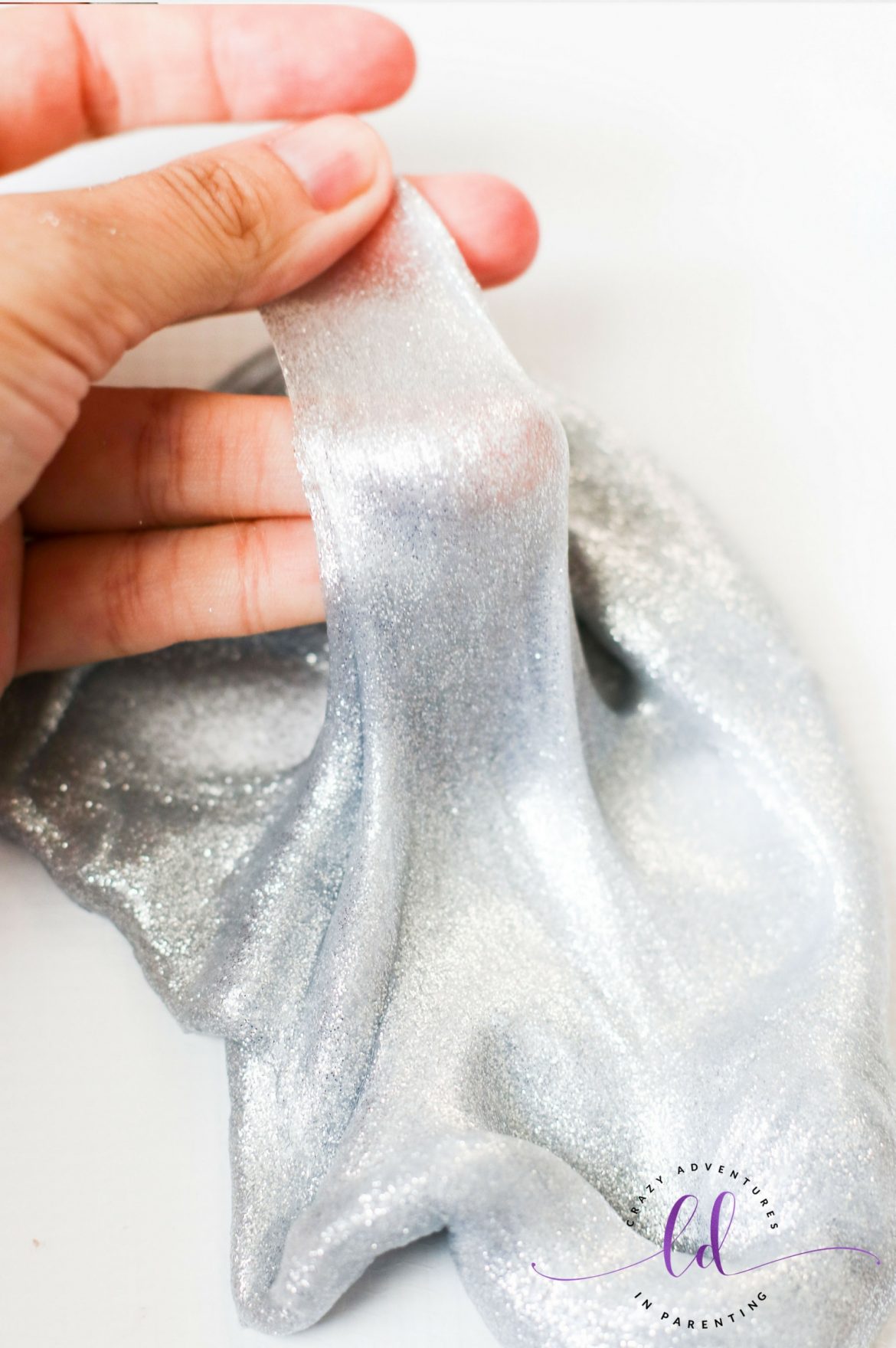 How to Make Glitter Slime | Crazy Adventures in Parenting