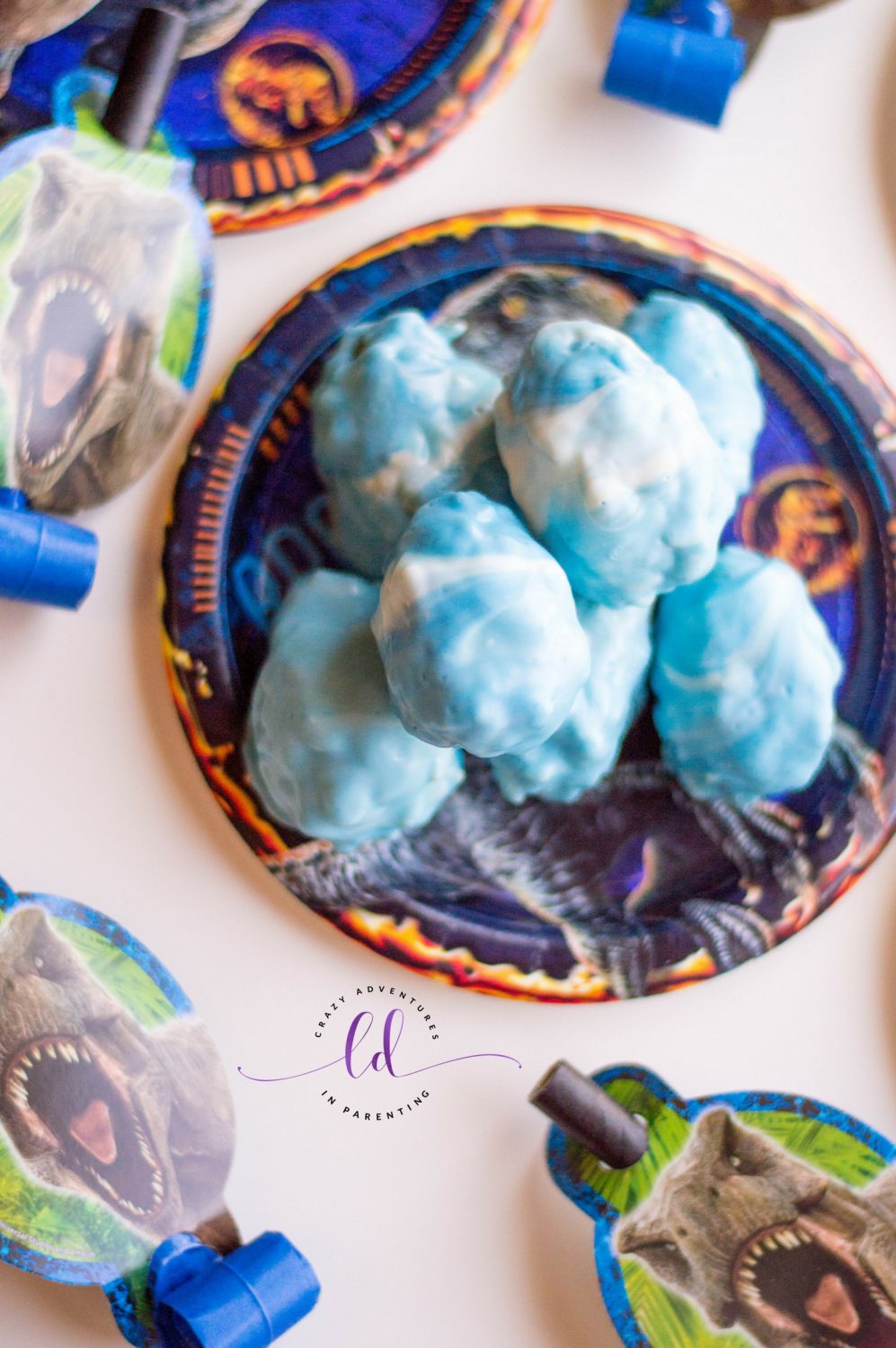 Jurassic World Dino Eggs Crispy Rice Treats | Crazy Adventures in Parenting