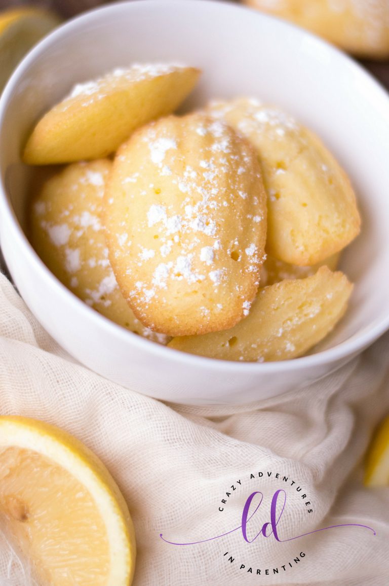 Lemon Madeleines Recipe | Crazy Adventures in Parenting