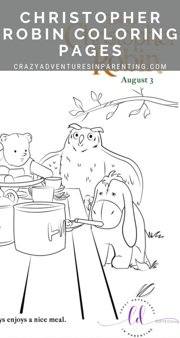 Christopher Robin Coloring Pages and Activity Sheets | Crazy Adventures ...