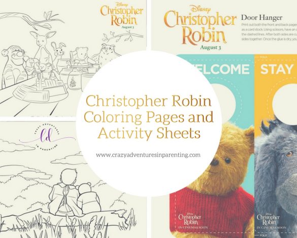 Christopher Robin Coloring Pages and Activity Sheets | Crazy Adventures ...