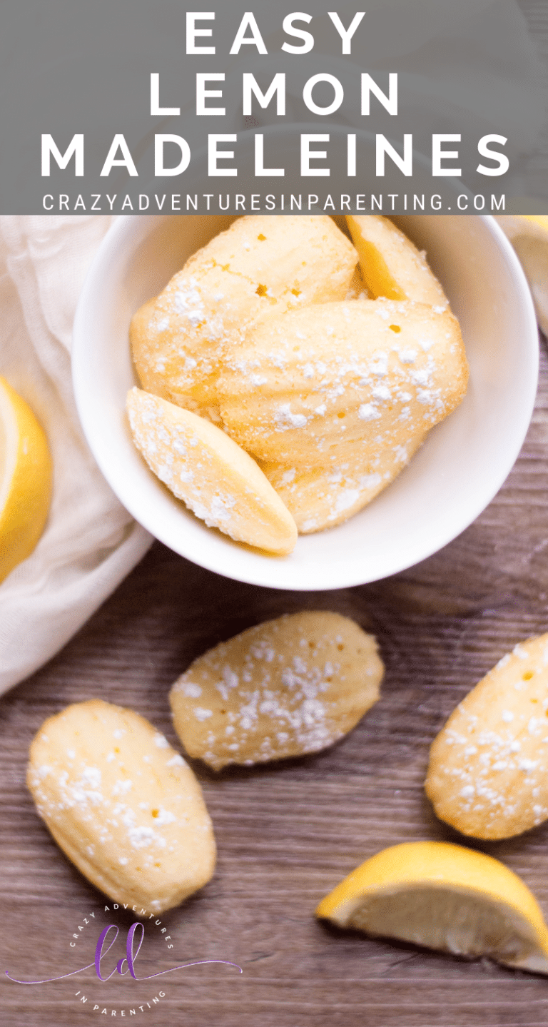 Lemon Madeleines Recipe | Crazy Adventures in Parenting