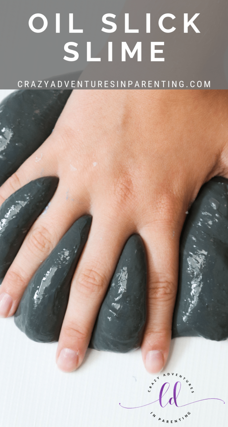 Oil Slick Slime Recipe | Crazy Adventures in Parenting