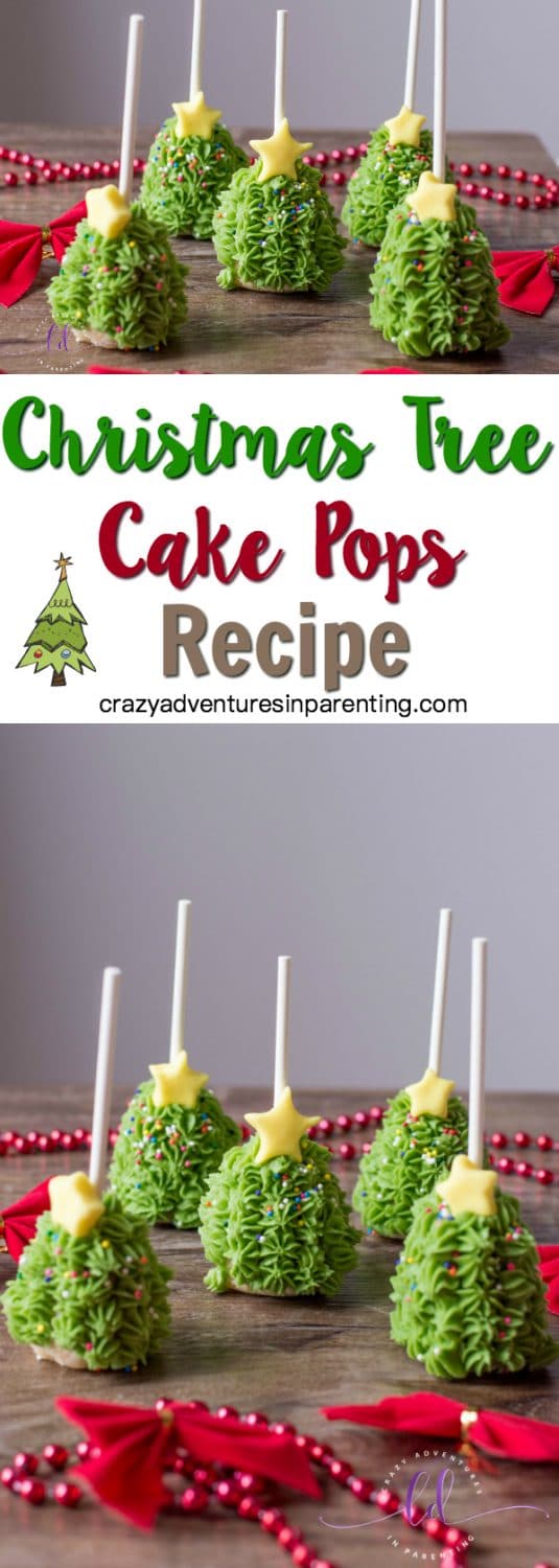 Christmas Tree Cake Pops | Crazy Adventures in Parenting