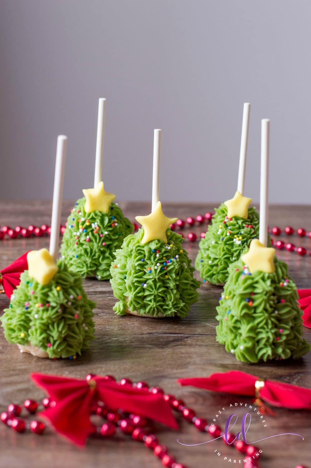 Christmas Tree Cake Pops | Crazy Adventures in Parenting