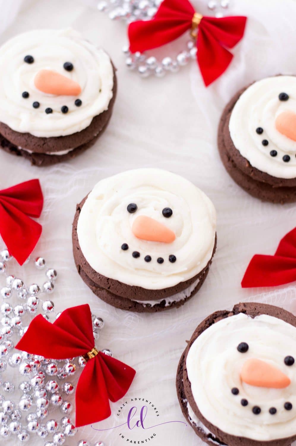 Snowman Whoopie Pies | Crazy Adventures in Parenting