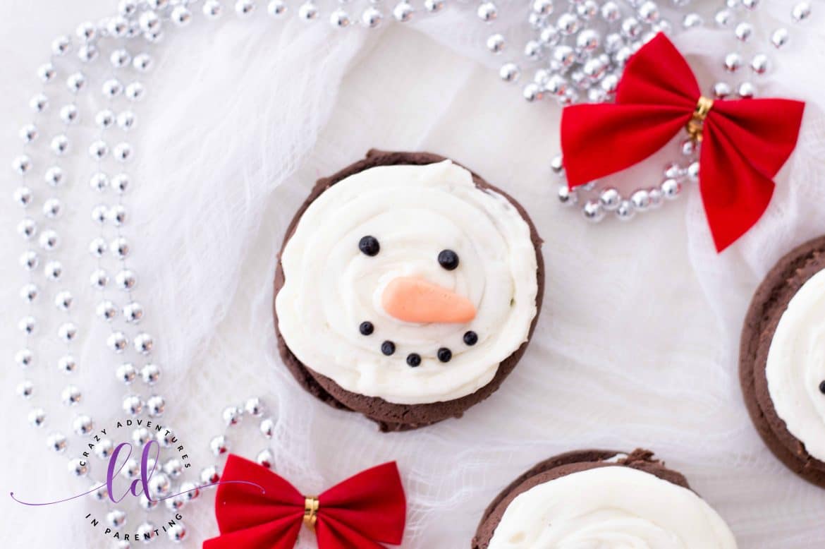 Snowman Whoopie Pies | Crazy Adventures in Parenting