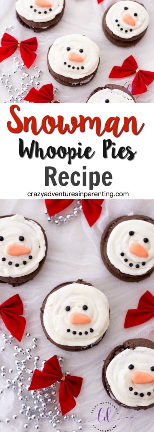 Snowman Whoopie Pies | Crazy Adventures in Parenting