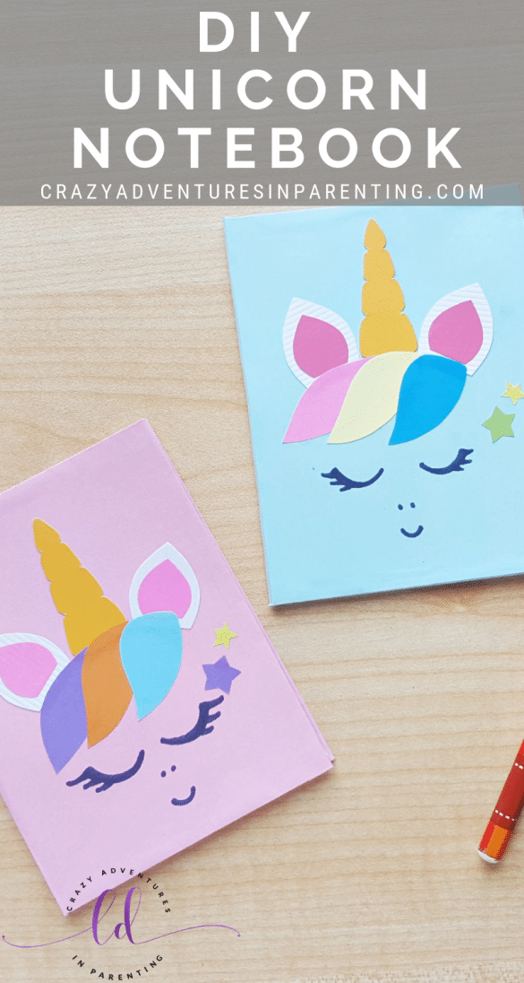 DIY Unicorn Notebook | Crazy Adventures in Parenting