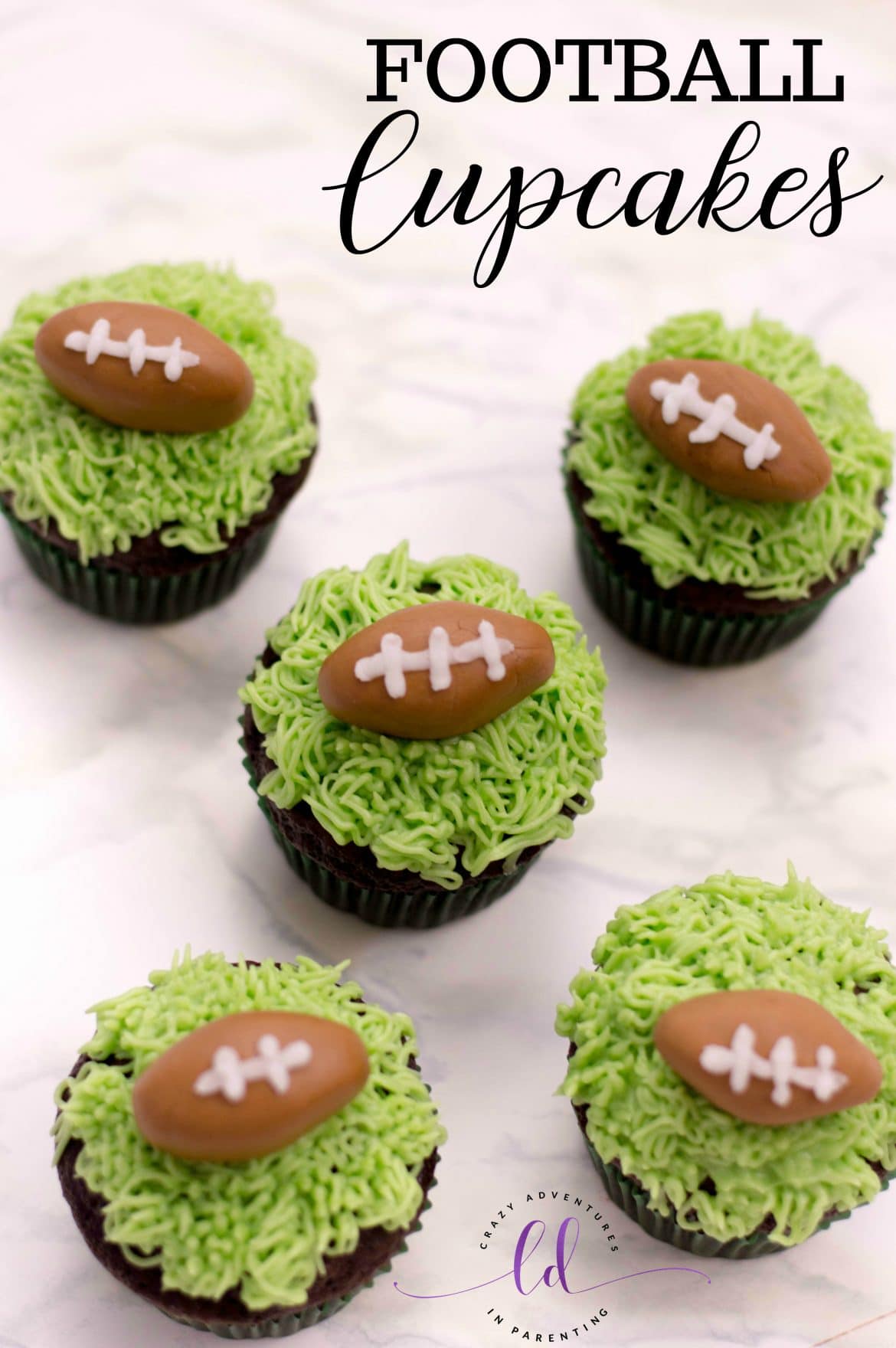 Easy Football Cupcakes Recipe - Perfect for Game Day! | Crazy ...
