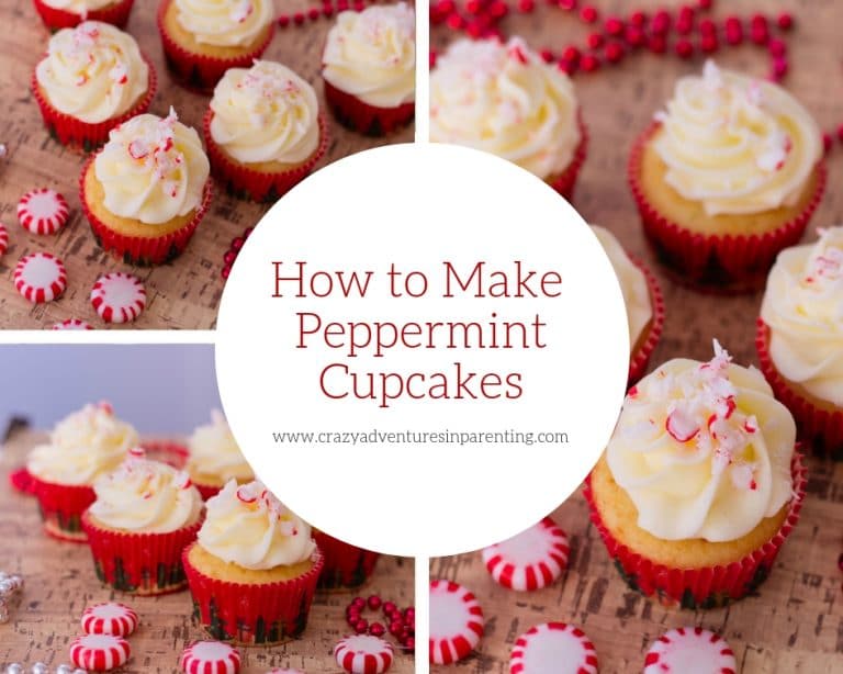 Peppermint Cupcakes | Crazy Adventures in Parenting