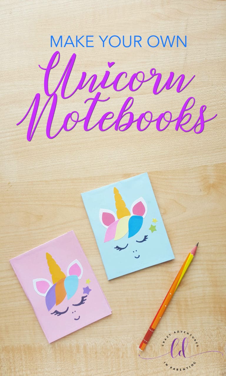 DIY Unicorn Notebook | Crazy Adventures in Parenting