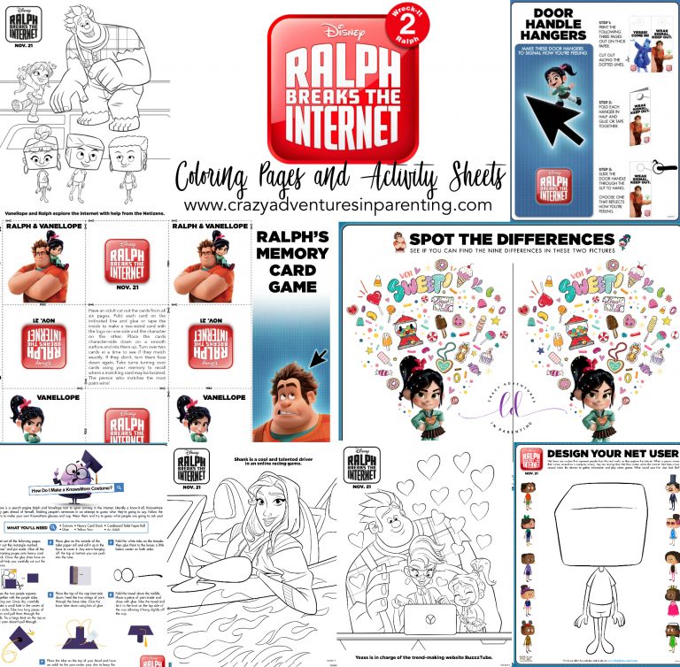 Ralph Breaks the Internet Coloring Pages and Activity Sheets | Crazy ...