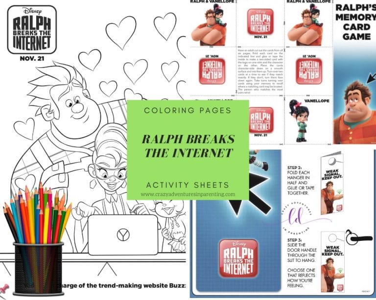 Ralph Breaks the Internet Coloring Pages and Activity Sheets | Crazy ...