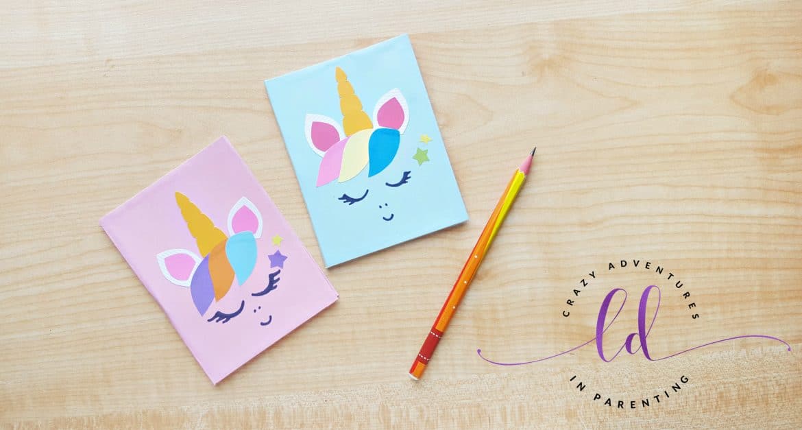 DIY Unicorn Notebook | Crazy Adventures in Parenting