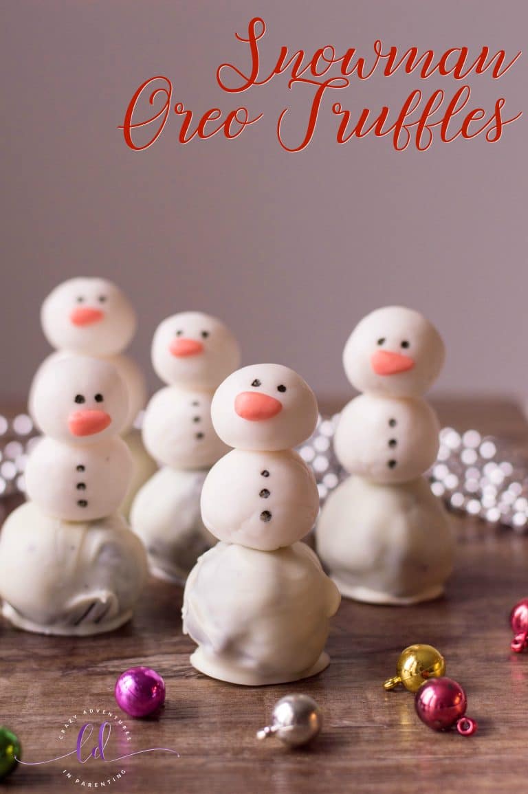 Snowman Oreo Truffles | Crazy Adventures in Parenting