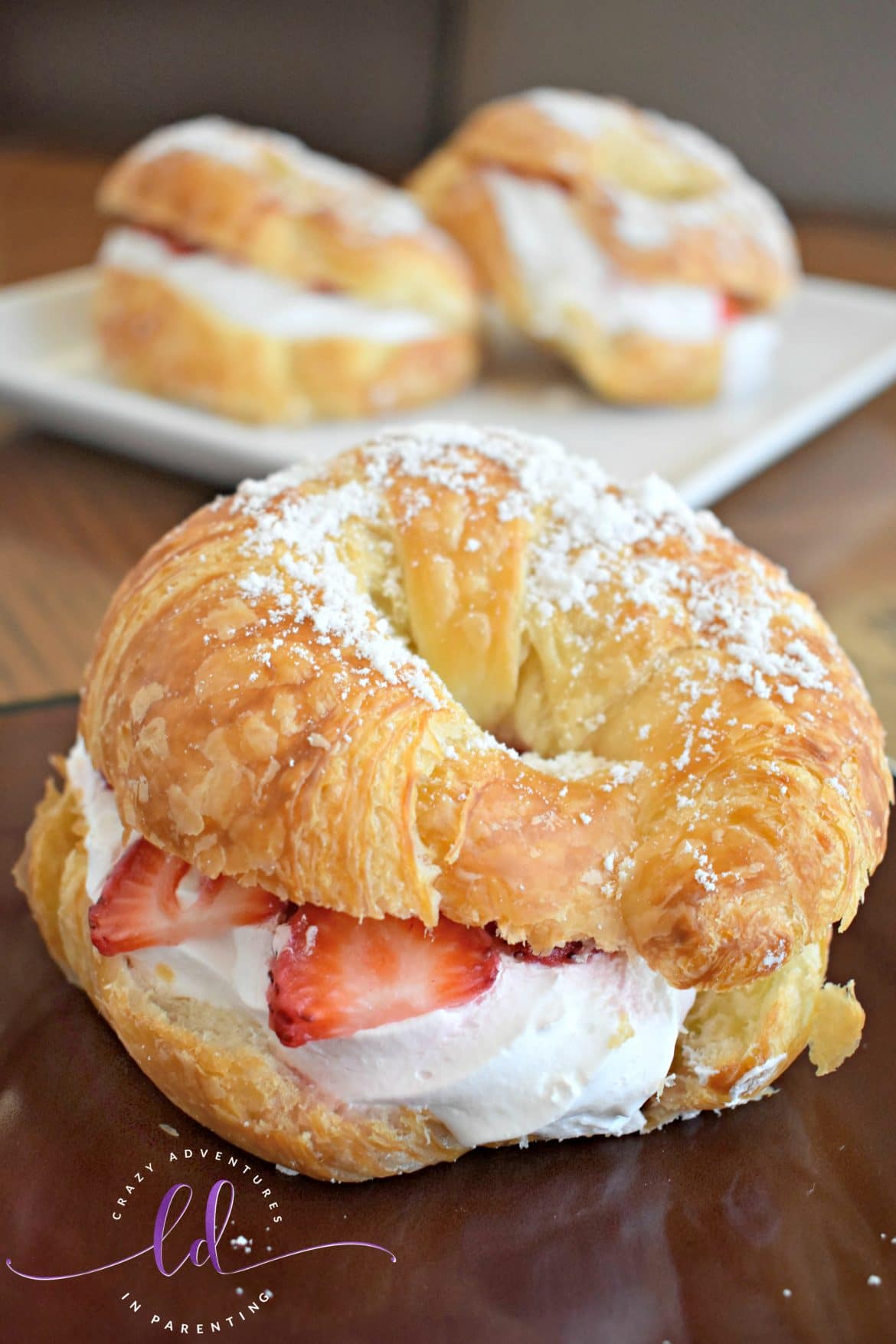 Easy Strawberry Shortcake Croissants | Crazy Adventures in Parenting