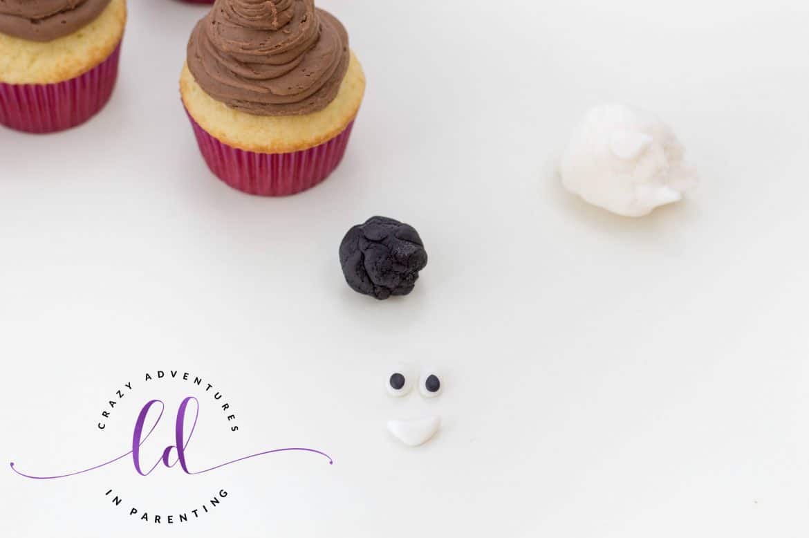 Poop Emoji Cupcakes with Nutella Filling | Crazy Adventures in Parenting