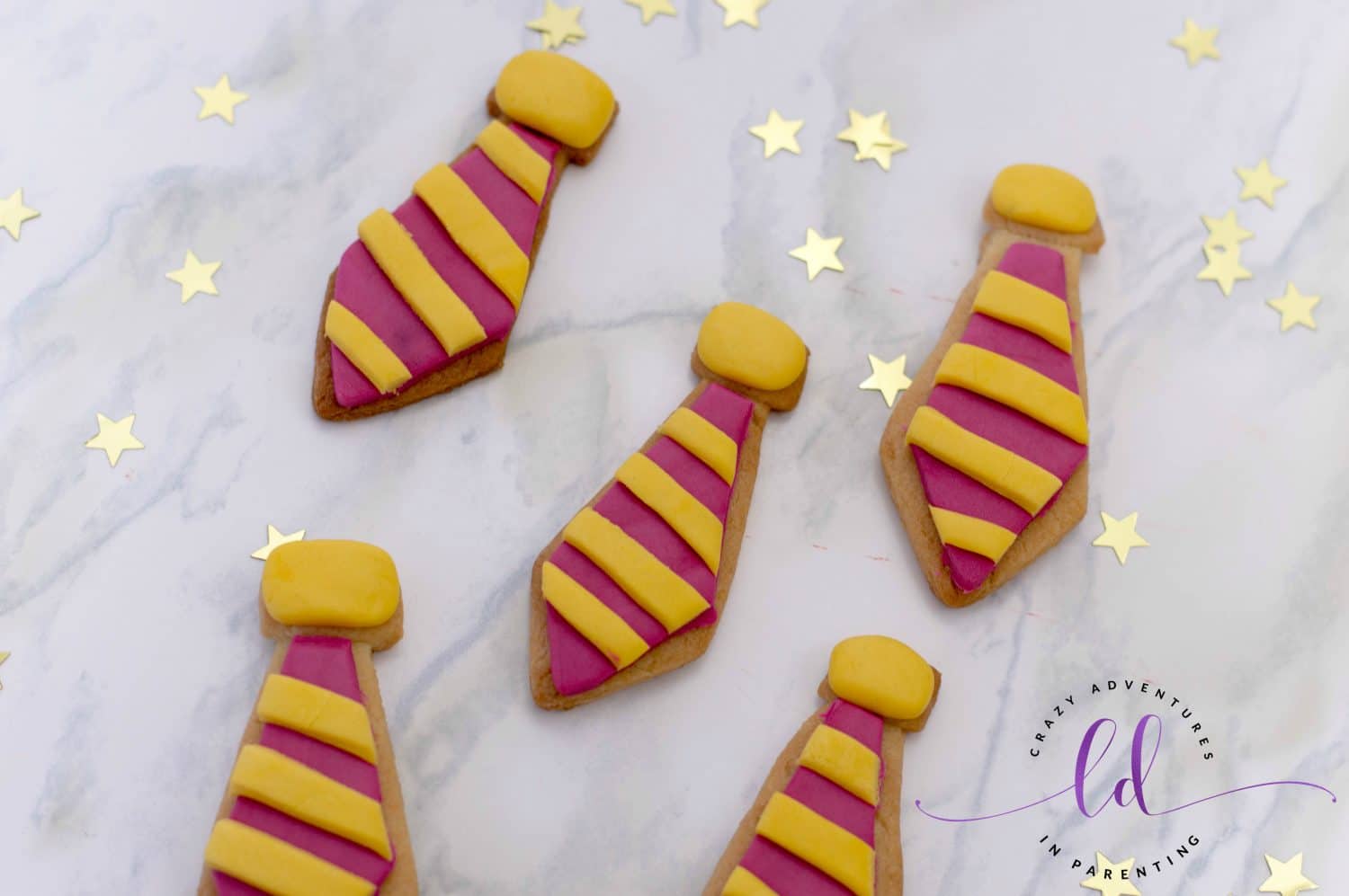 Harry Potter Cookies - Gryffindor Ties | Crazy Adventures in Parenting