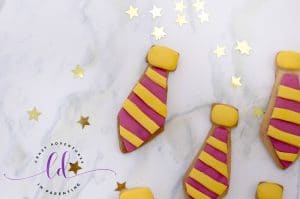 Harry Potter Cookies - Gryffindor Ties | Crazy Adventures in Parenting