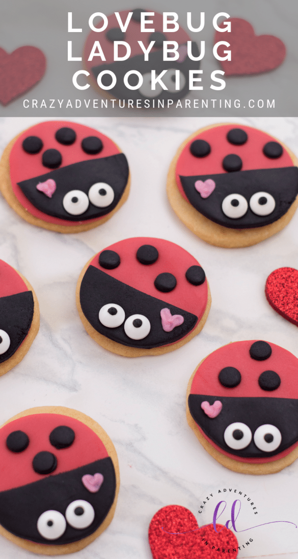 Lovebug Ladybug Cookies | Crazy Adventures in Parenting