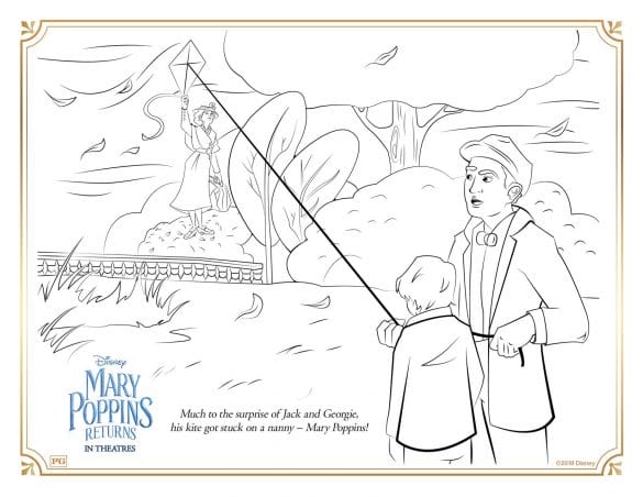 Mary Poppins Returns Coloring Pages and Activity Sheets | Crazy ...