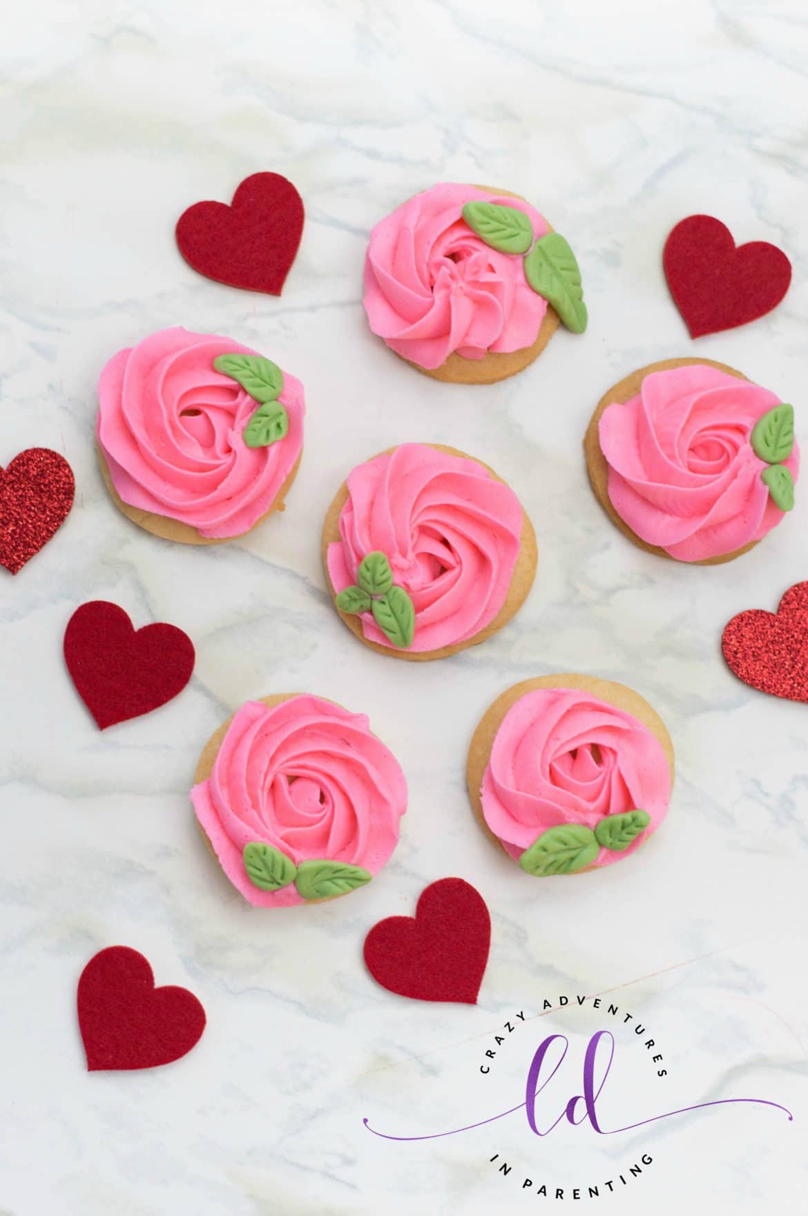 Rose Sugar Cookies Recipe | Crazy Adventures in Parenting