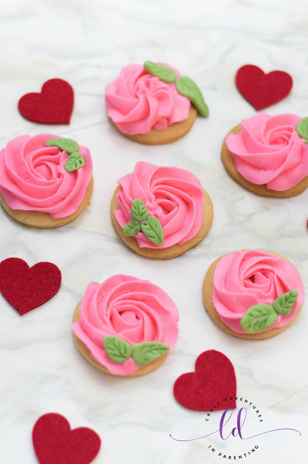 Rose Sugar Cookies Recipe | Crazy Adventures in Parenting