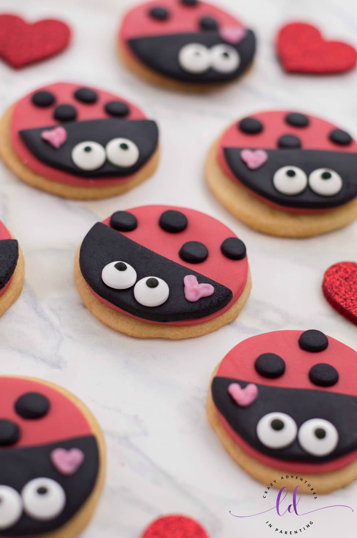 Lovebug Ladybug Cookies | Crazy Adventures in Parenting
