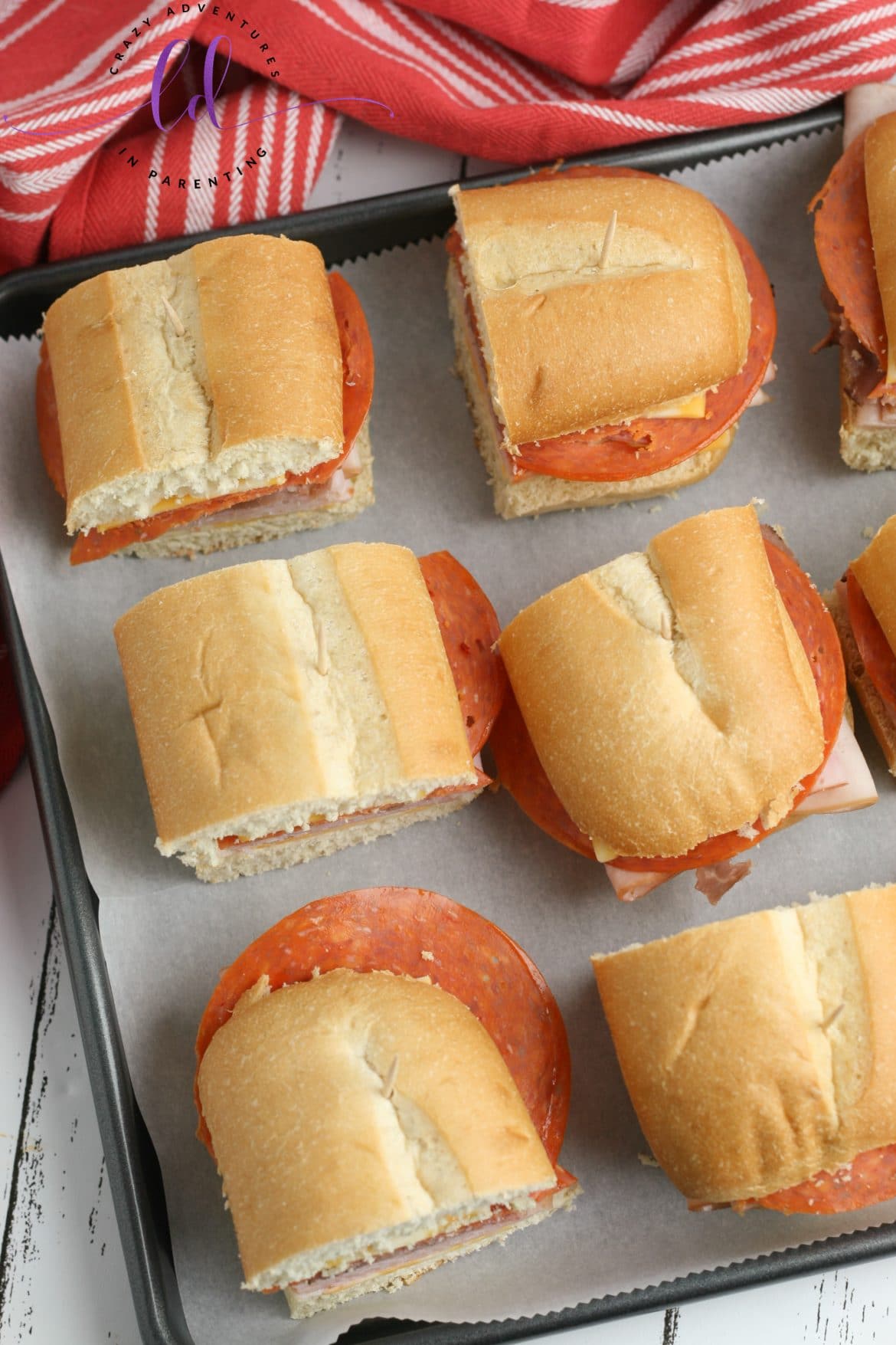 Mini Party Subs - Great for Parties! | Crazy Adventures in Parenting