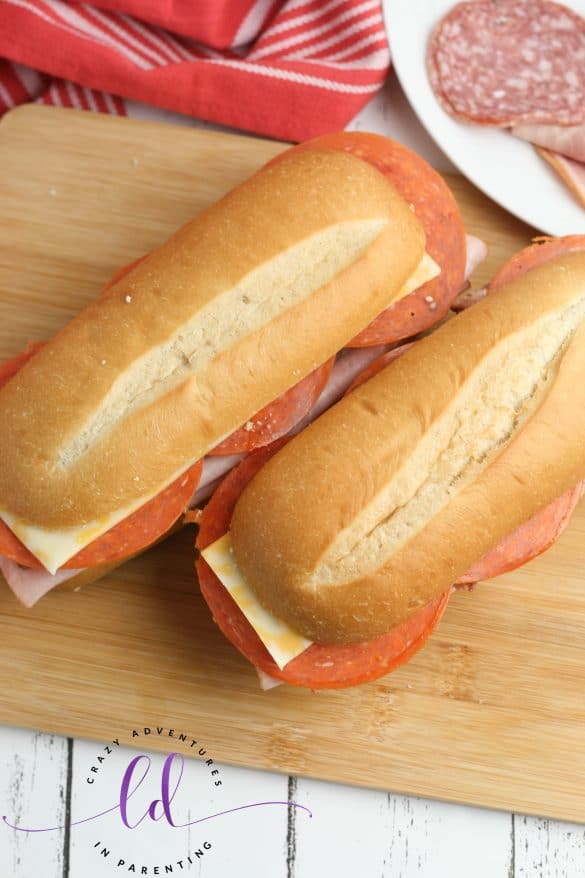 Mini Party Subs - Great for Parties! | Crazy Adventures in Parenting