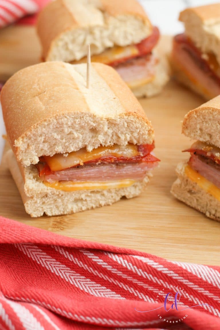 Mini Party Subs - Great for Parties! | Crazy Adventures in Parenting