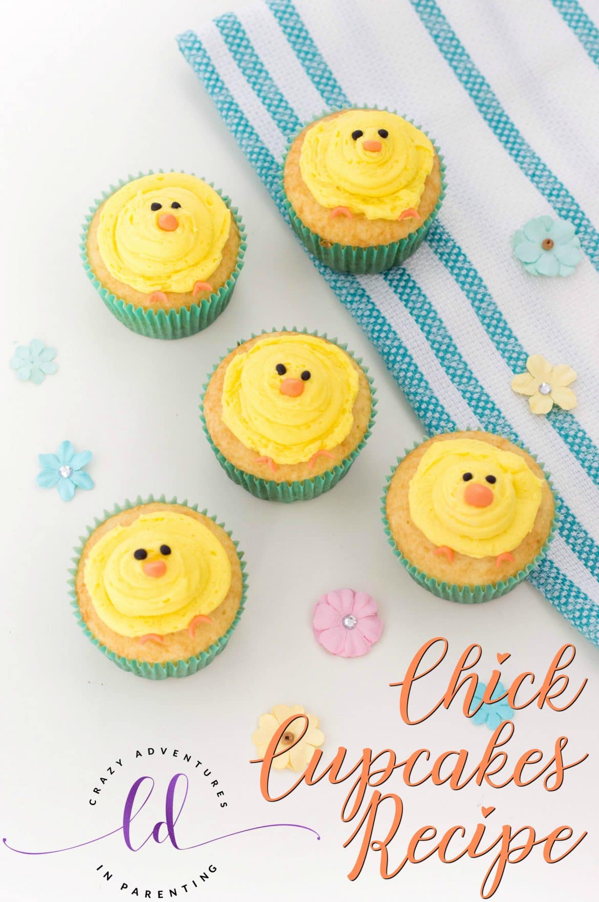 Chick Cupcakes Perfect for Easter | Crazy Adventures in Parenting