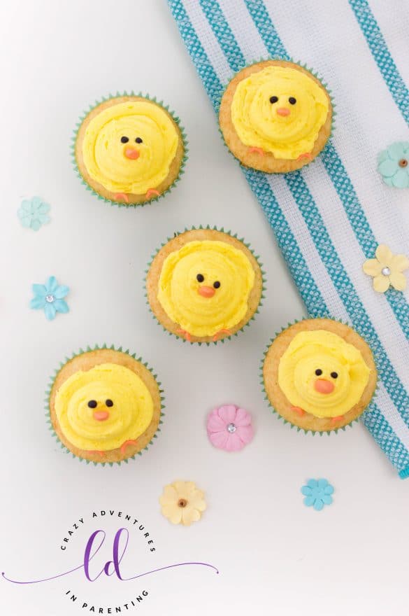 Chick Cupcakes Perfect for Easter | Crazy Adventures in Parenting