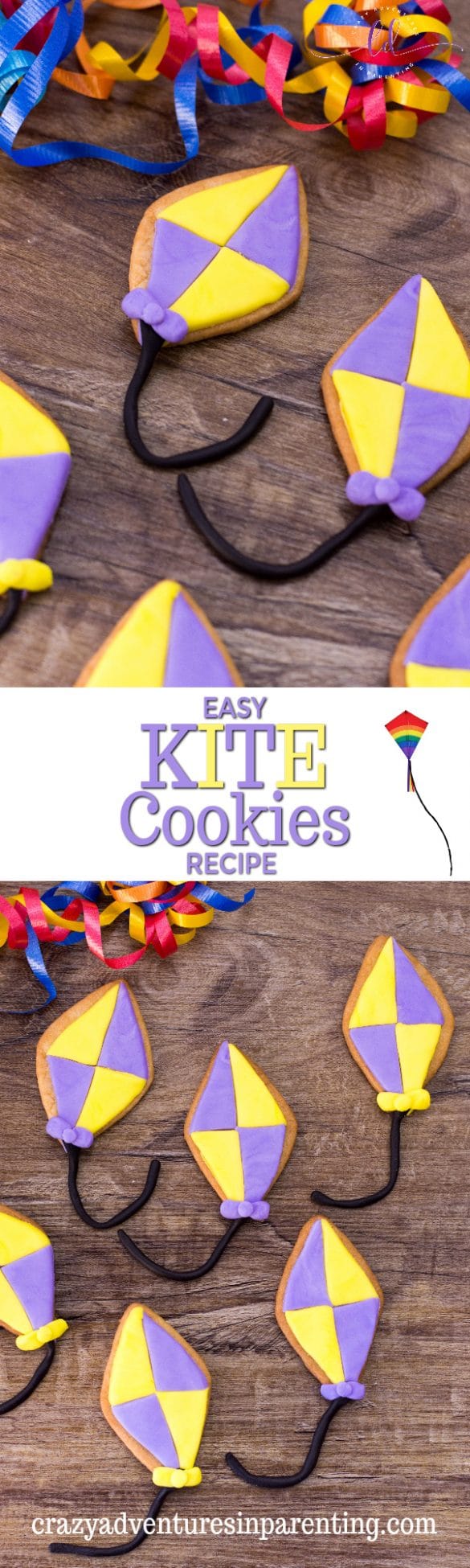Kite Cookies | Crazy Adventures in Parenting