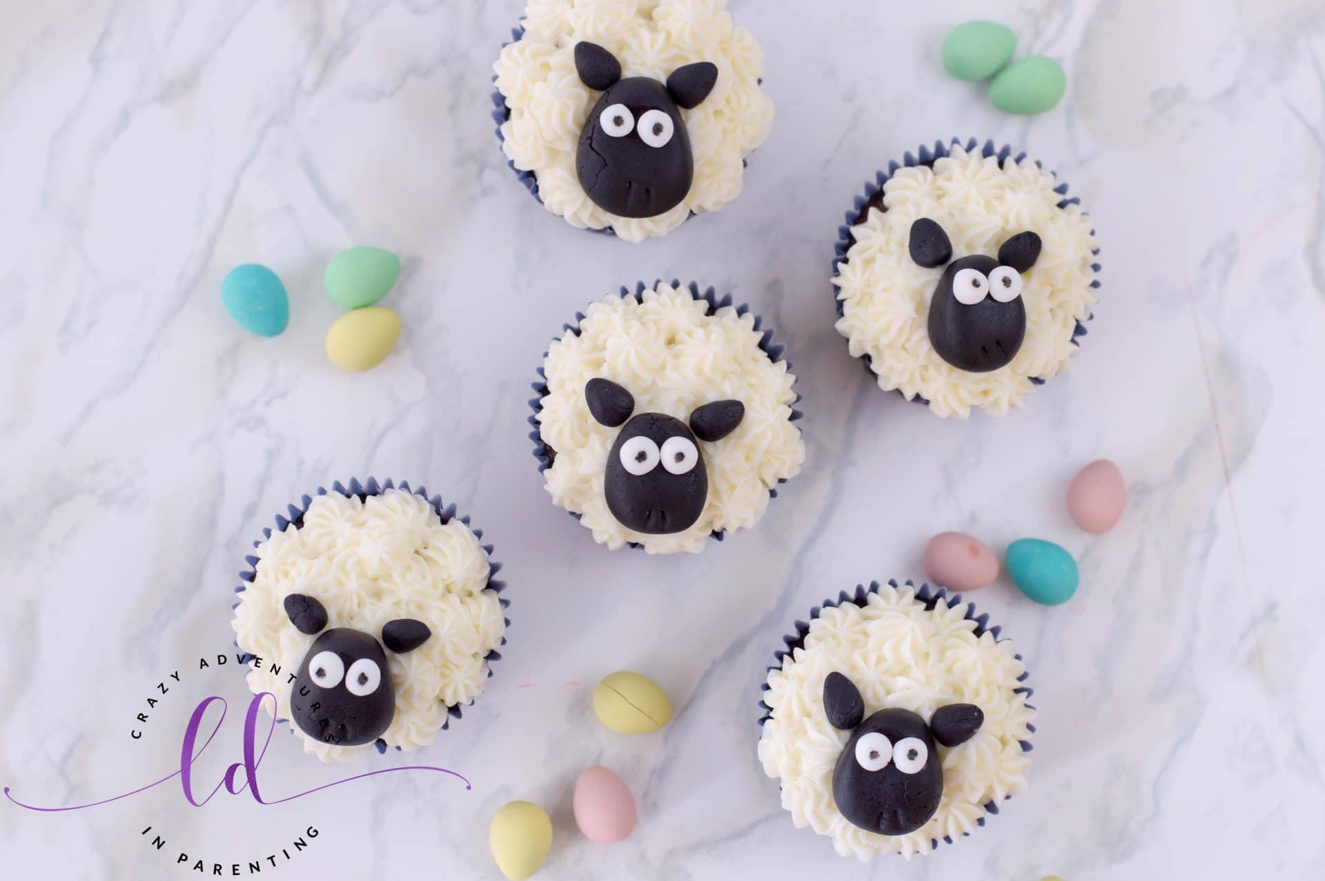 Sheep Cupcakes | Crazy Adventures in Parenting